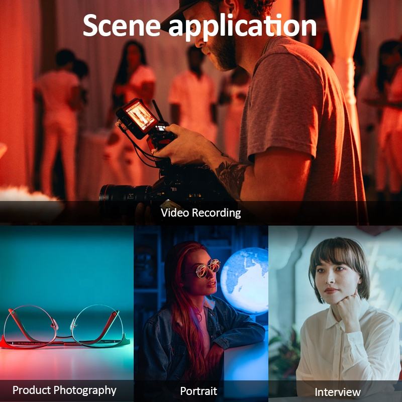 Lampa Studio Profesionala LED BASEARC, Intensitate Reglabila, Baterie ...