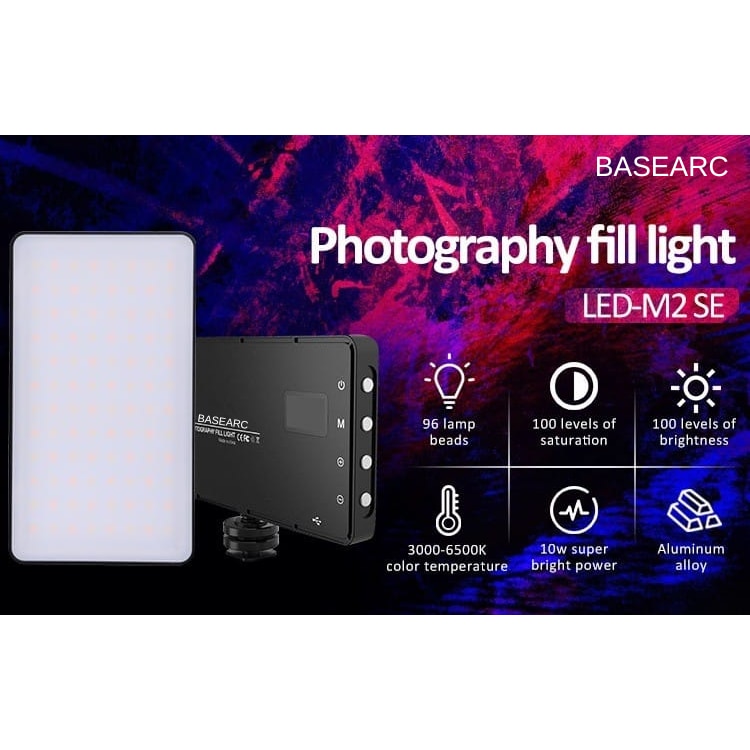 Lampa Studio Profesionala LED BASEARC, Intensitate Reglabila, Baterie ...