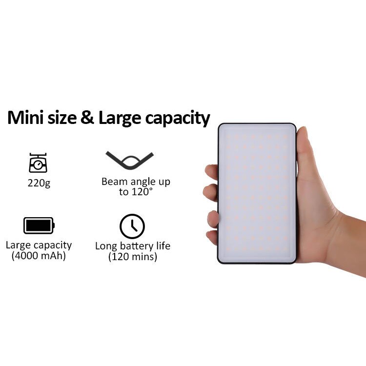 Lampa Studio Profesionala LED BASEARC, Intensitate Reglabila, Baterie ...