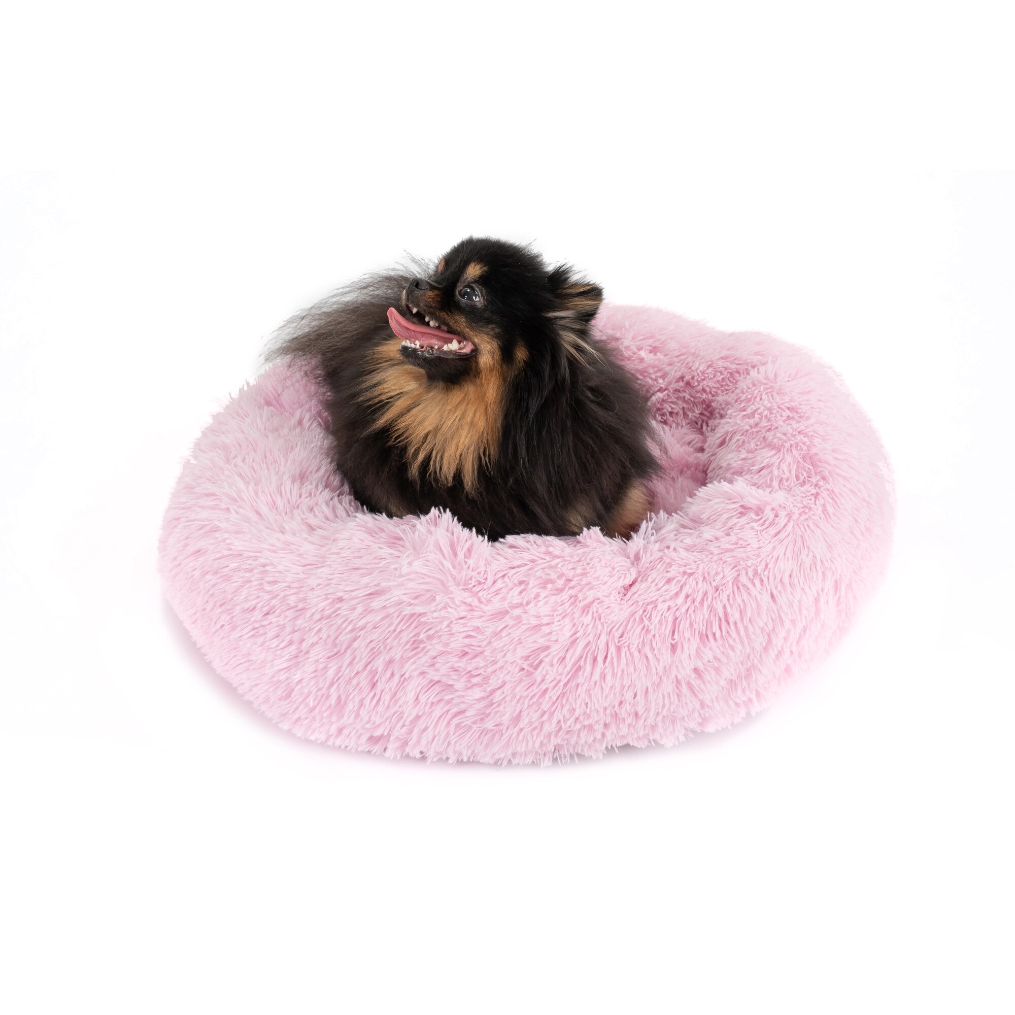 Pat rotund pentru caini si pisici, PuppyJoy, 70 CM, Roz - eMAG.ro