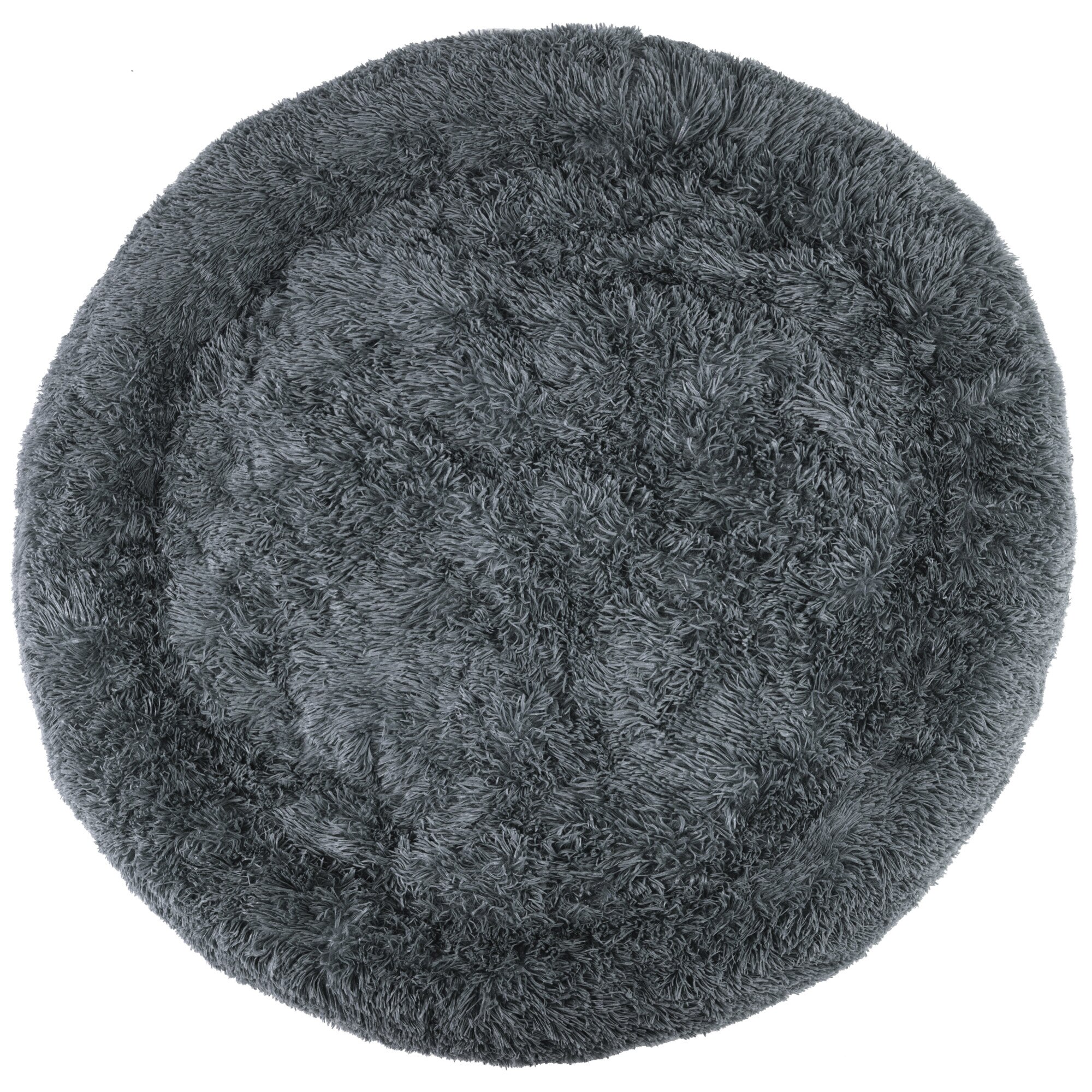 Pat rotund pentru caini si pisici, PuppyJoy, 100 CM, Gri - eMAG.ro