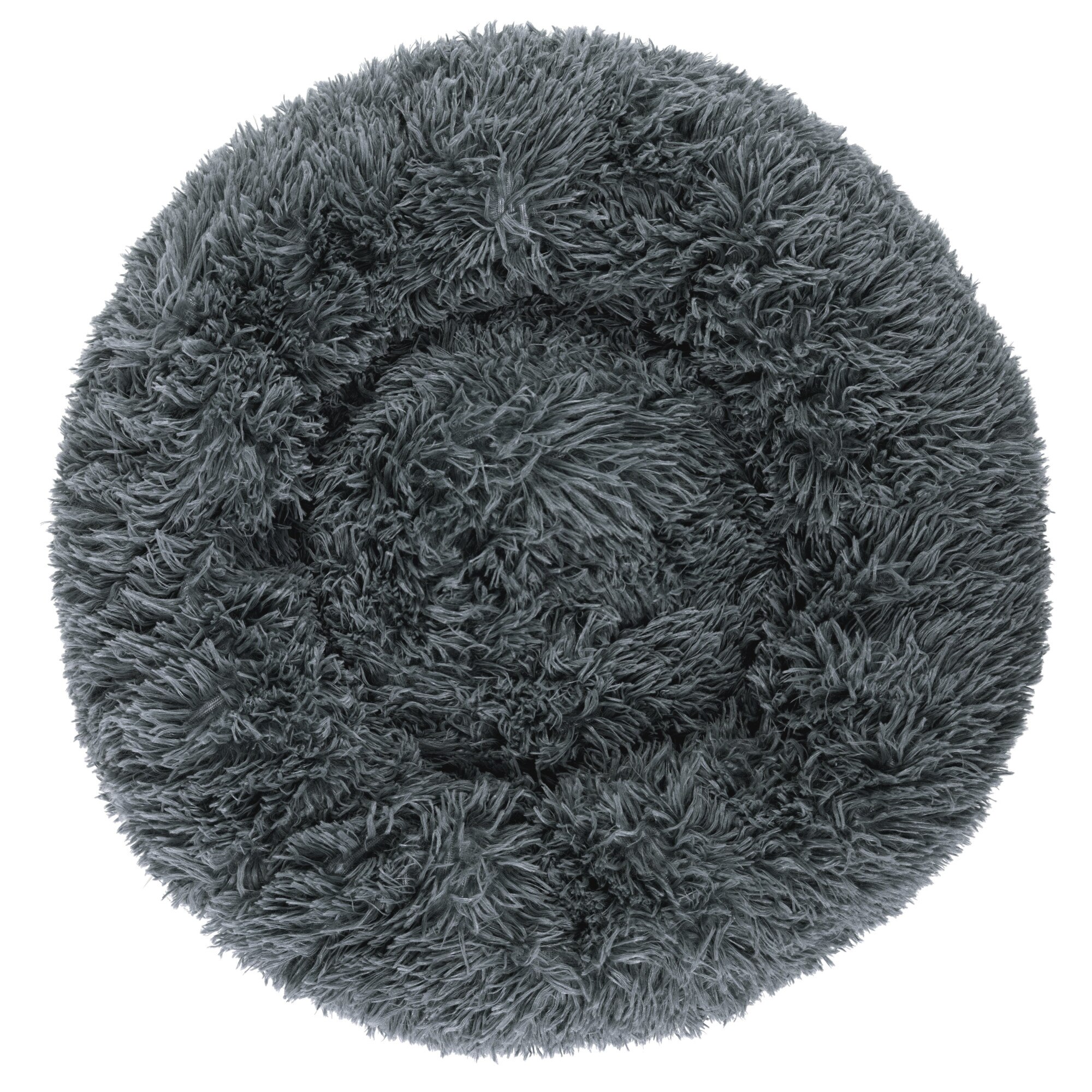 Pat rotund pentru caini si pisici, PuppyJoy, 70 CM, Gri - eMAG.ro