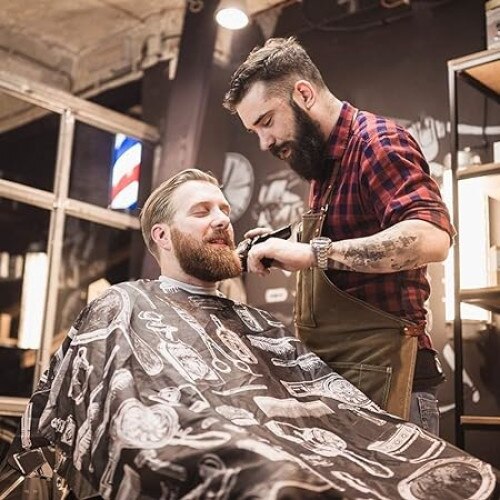 Pelerina tuns, AEWOYAD, Impermeabila, pentru salon frizerie barber shop - eMAG.ro