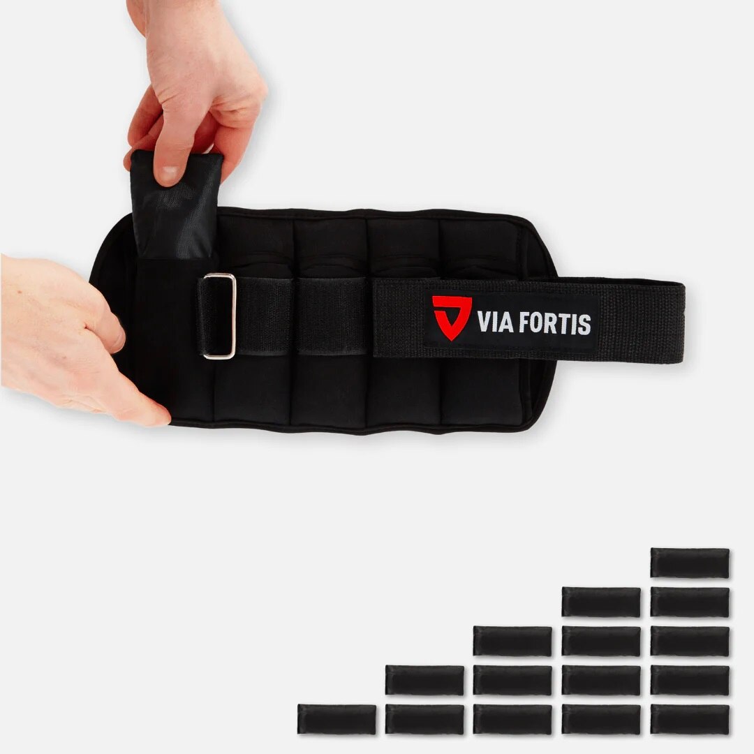 Комплект от 2 броя тежести VIA FORTIS, за глезен и китка, 1,6 кг ...