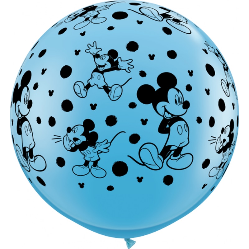 Balon Latex Jumbo 3 ft - Mickey Mouse Disney, Qualatex - eMAG.ro