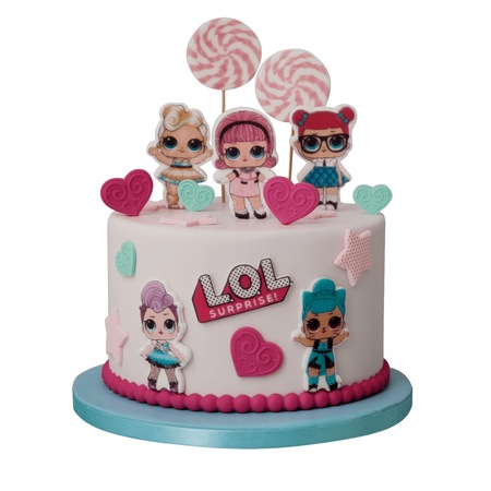 Set 19 decoratiuni pentru tort, LOL SURPRISE 2D, Multicolor - eMAG.ro