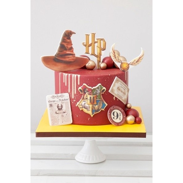 Set 7 decoratiuni tort Harry Potter, Multicolor - eMAG.ro