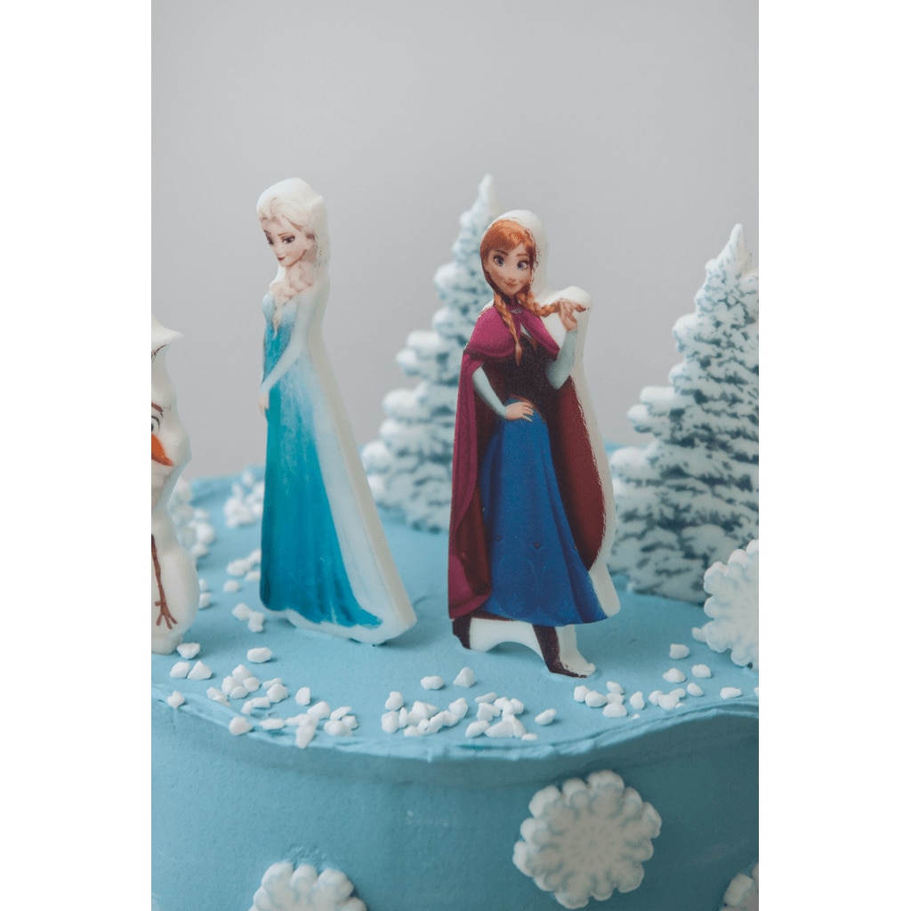 Set decoratiuni tort Frozen 14 Piese, 2D - eMAG.ro