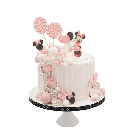 Set 17 decoratiuni tort Minni Mouse, Multicolor - eMAG.ro