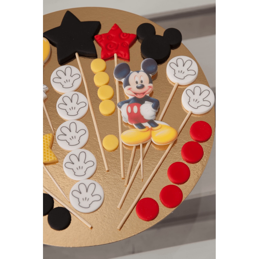 Set 30 decoratiuni pentru tort, Mickey Mouse, 2D - eMAG.ro