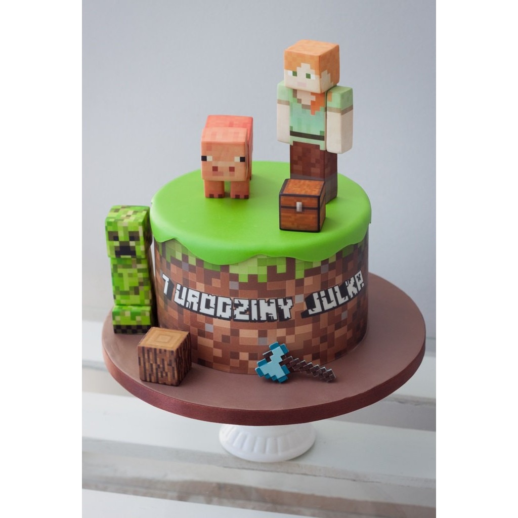 Set 6 decoratiuni pentru tort, MINECRAFT II - eMAG.ro
