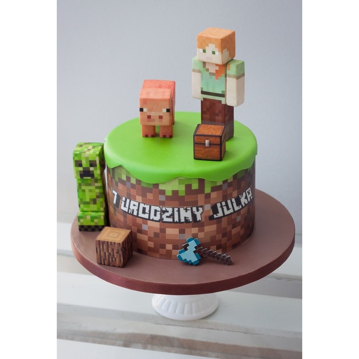 Set 6 decoratiuni pentru tort, MINECRAFT II - eMAG.ro