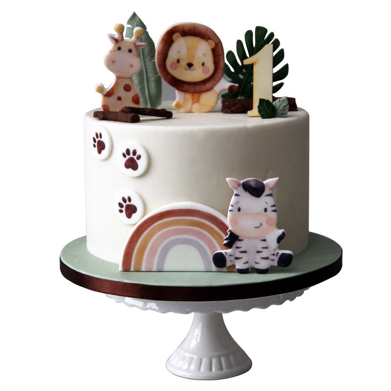 Set 12 decoratiuni pentru tort, Multicolor - eMAG.ro