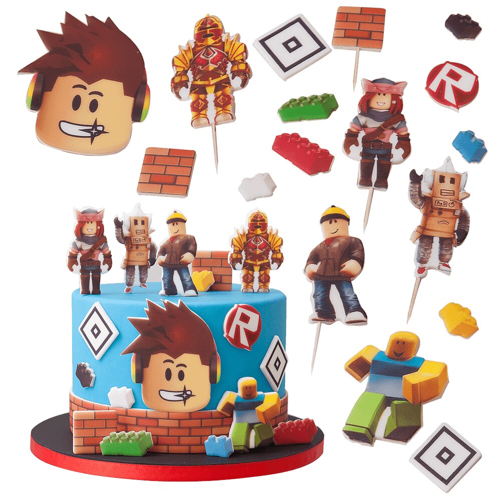 Set 17 decoratiuni pentru tort, Multicolor - eMAG.ro