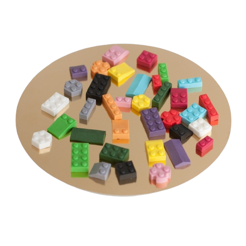 Set 36 decoratiuni pentru tort, Model blocuri LEGO, Multicolor - eMAG.ro