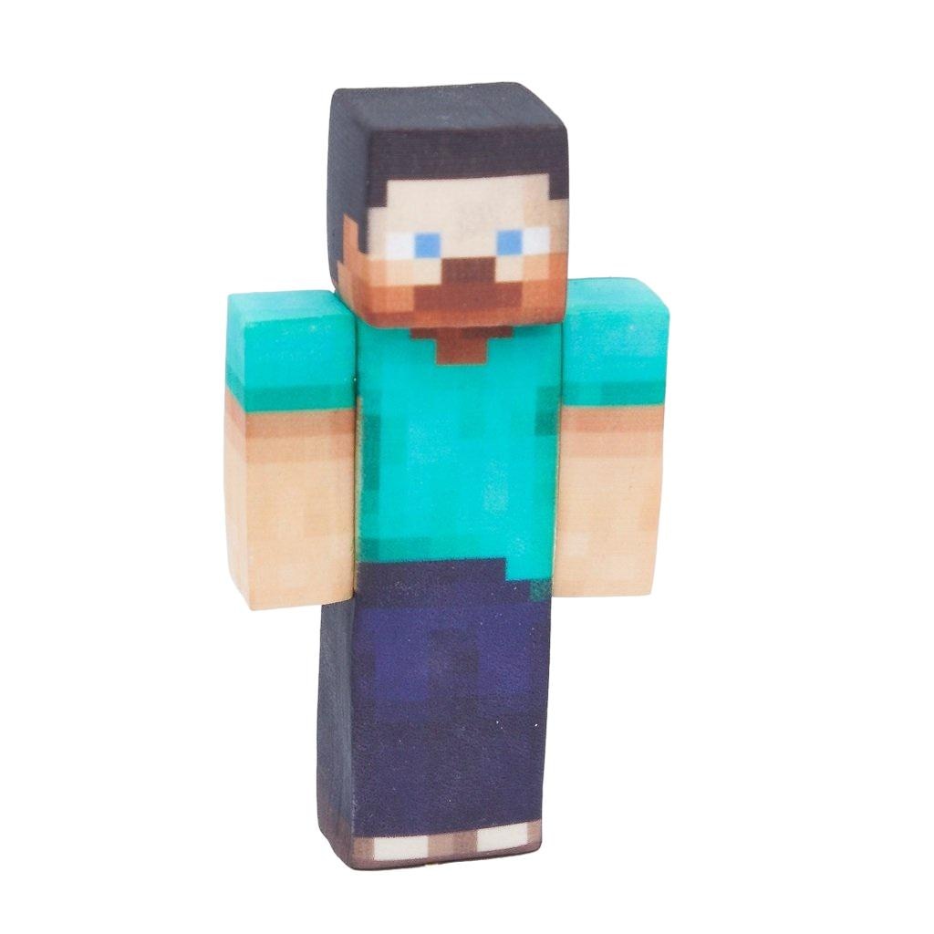 Torta dekoráció/figura, Minecraft, 12 x 6,5 x 3 cm, kék/türkiz - eMAG.hu