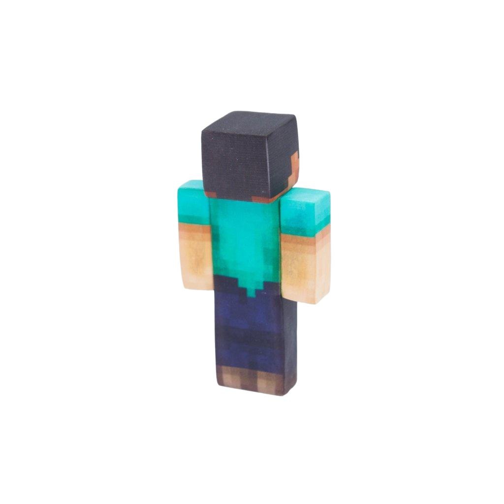 Torta dekoráció/figura, Minecraft, 12 x 6,5 x 3 cm, kék/türkiz - eMAG.hu