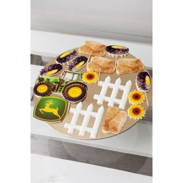 Set 16 decoratiuni pentru tort, Ferma, Multicolor - eMAG.ro