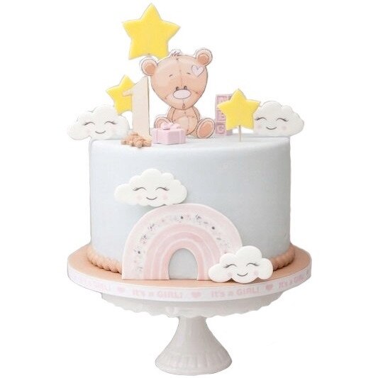 Set 14 decoratiuni pentru tort, Cake Aniversare, 2D - eMAG.ro