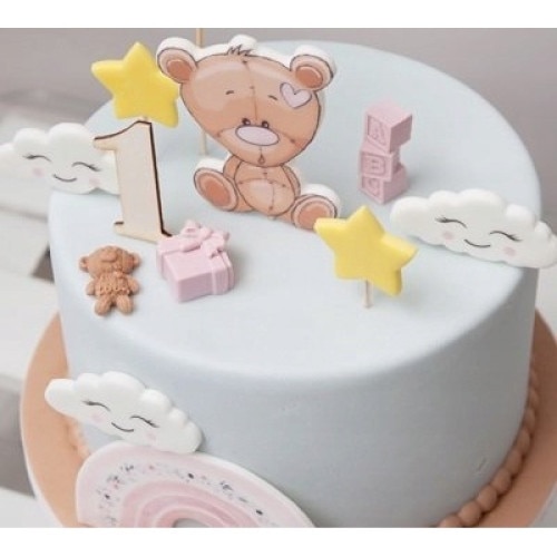 Set 14 decoratiuni pentru tort, Cake Aniversare, 2D - eMAG.ro