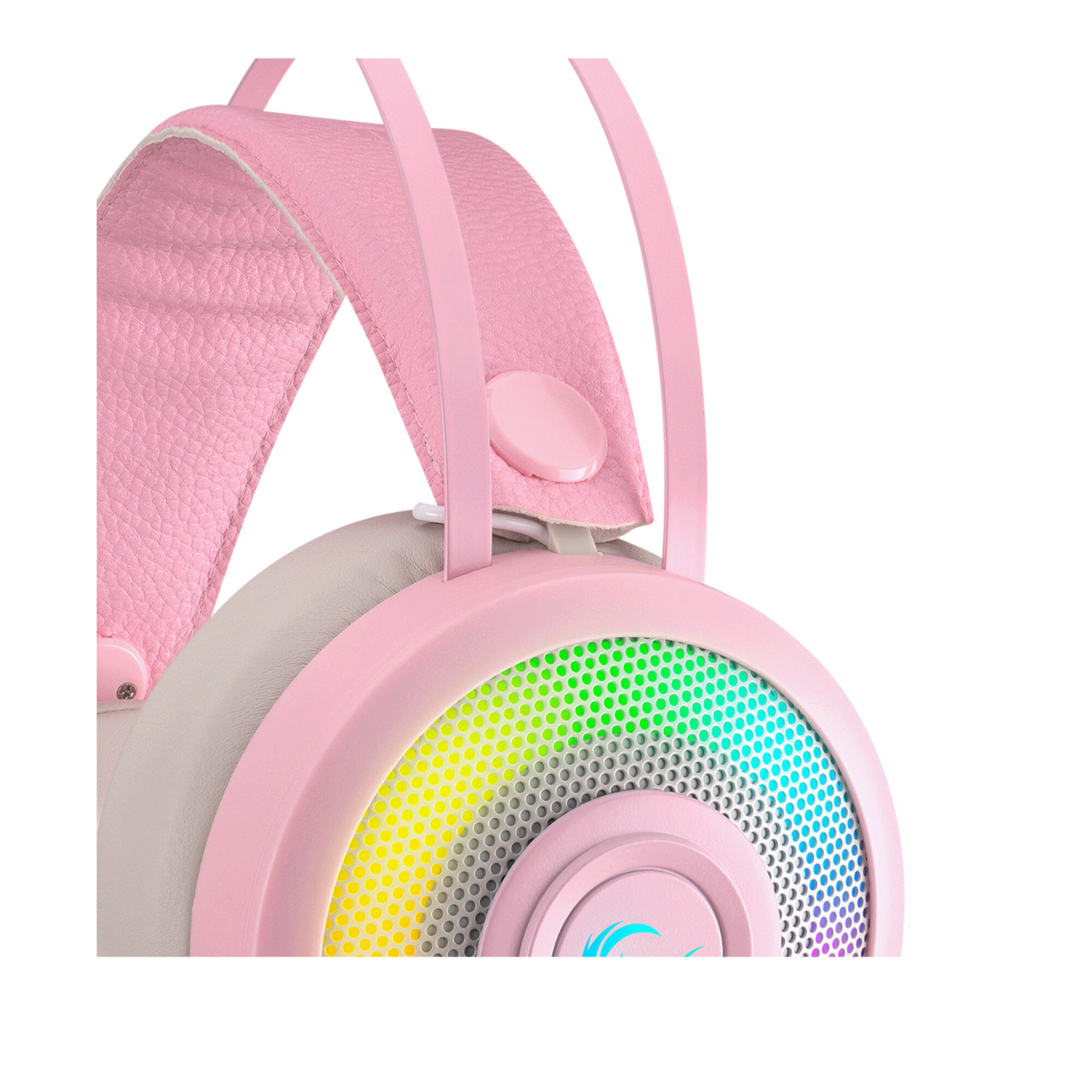 Casti gaming Rampage Miracle X3 PLUS Roz, Sunet-Surround, 7.1 ...