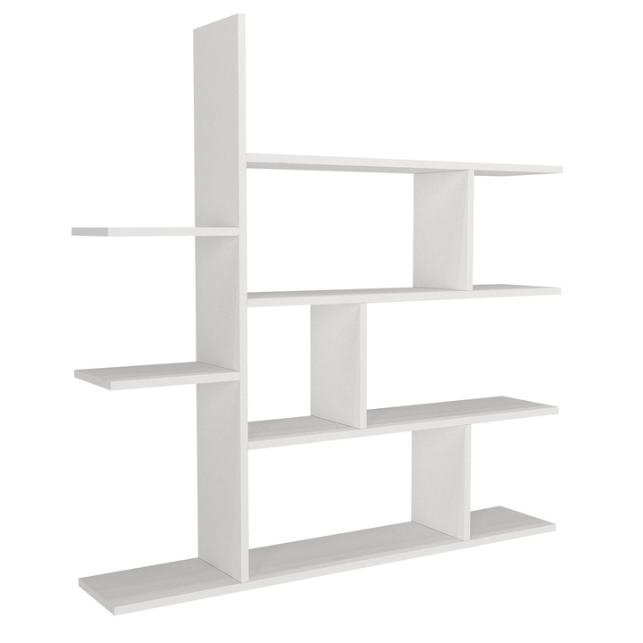 Etajera de Perete, UnicUtil, 120 x 22 x 122 cm, Alb - eMAG.ro