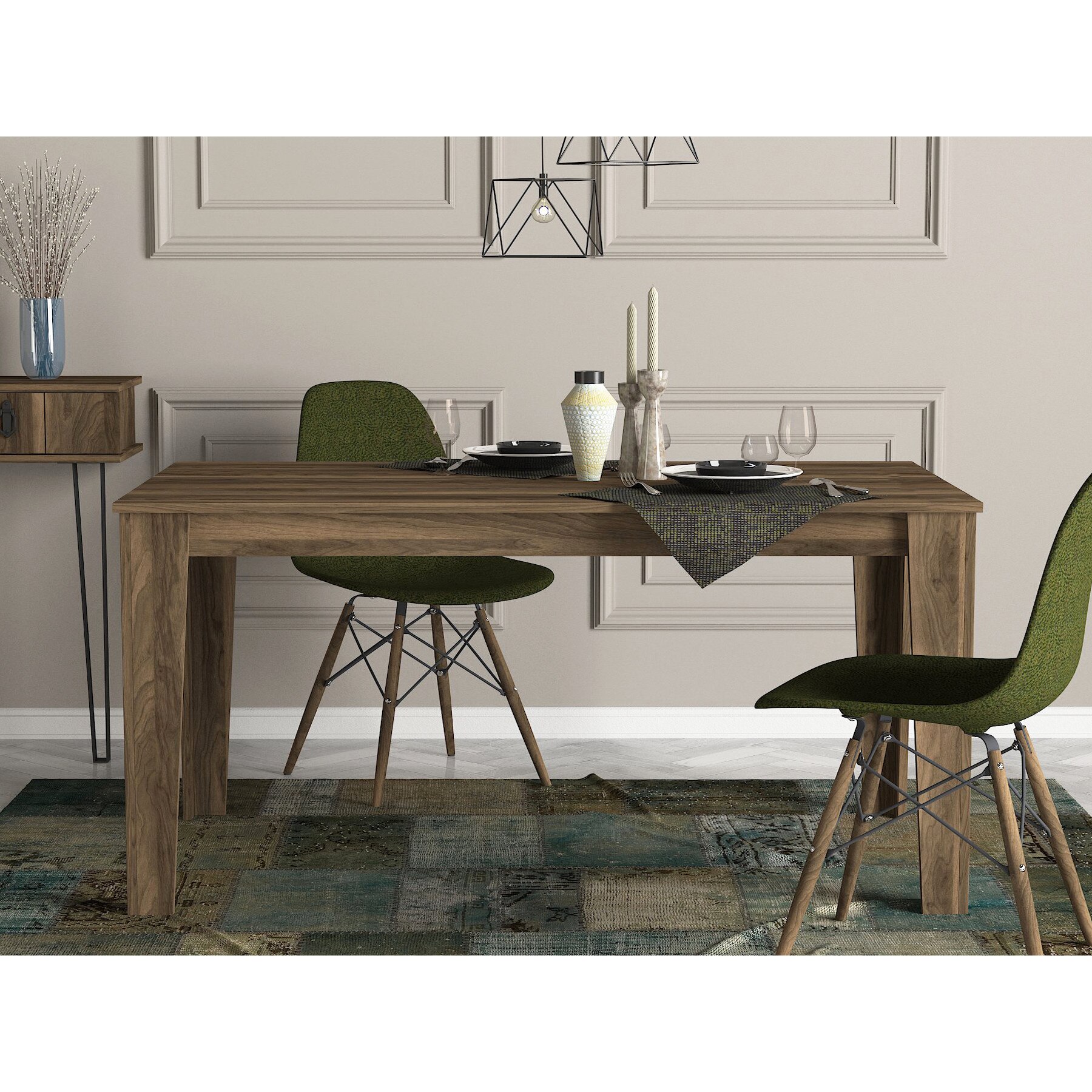 Masa Moderna pentru Living / Bucatarie, UnicUtil, 145 x 85 x 76, Maro ...