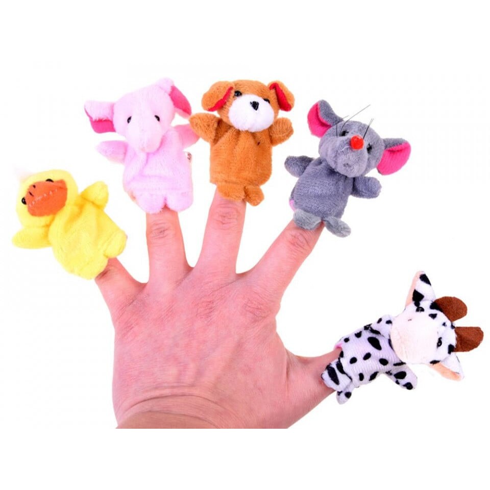Set 10 figurine de plus, Finger Animals, 5 cm - eMAG.ro