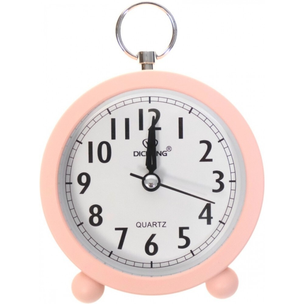 Ceas Elegance Silentios de Birou cu Alarma - Roz - eMAG.ro