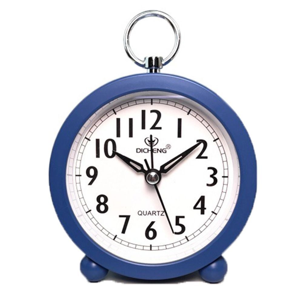 Ceas Elegance Silentios de Birou cu Alarma - Albastru - eMAG.ro