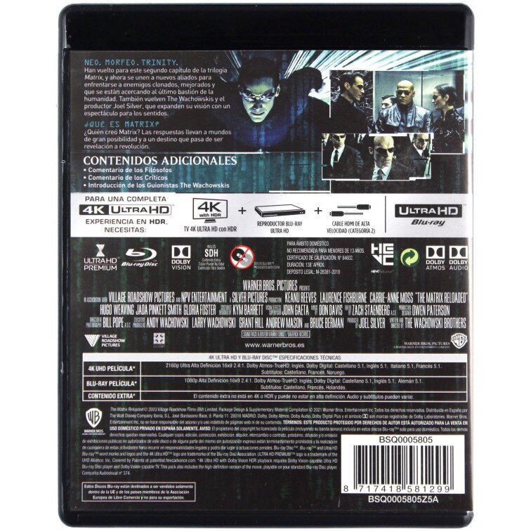 Matrix - Reincarcat [Blu-Ray 4K]+[2xBlu-Ray] - eMAG.ro