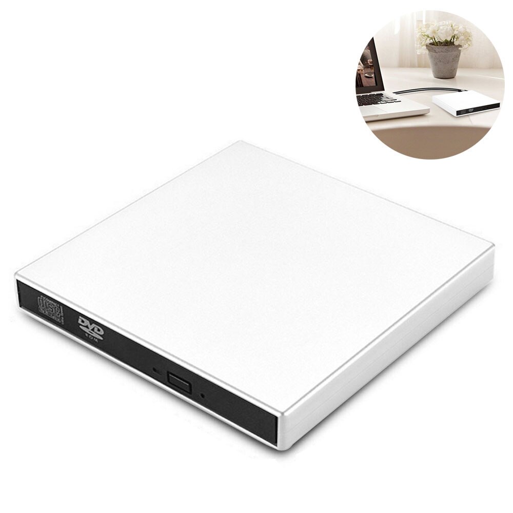 Unitate externa CD/DVD, JeiibrZui, ABS, USB- C 2.0, Compatibil Apple ...