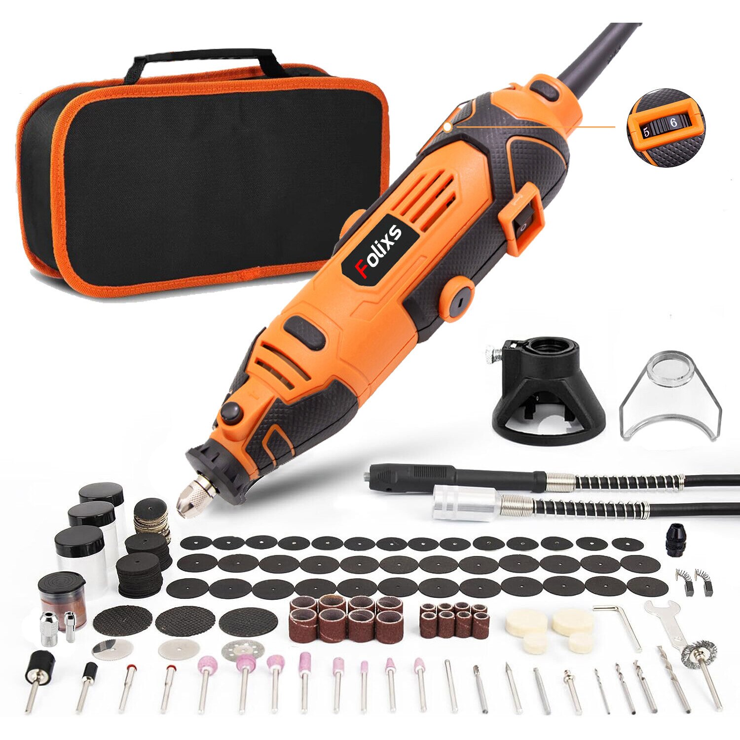 Unealta multifunctionala, Folixs®, 200W, 6 trepte viteza, 31000 rpm ...