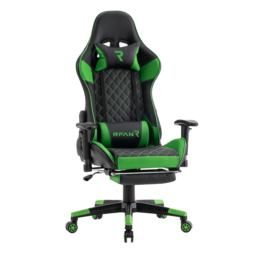 Scaun de gaming, GalacticGlide, WF-6039, Verde/Negru - eMAG.ro