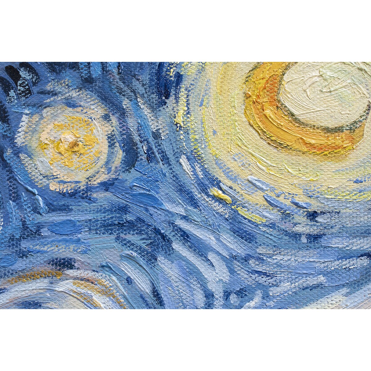 Tablou ArtNova inramat pictat manual, Noapte instelata, 45x35cm ulei pe ...