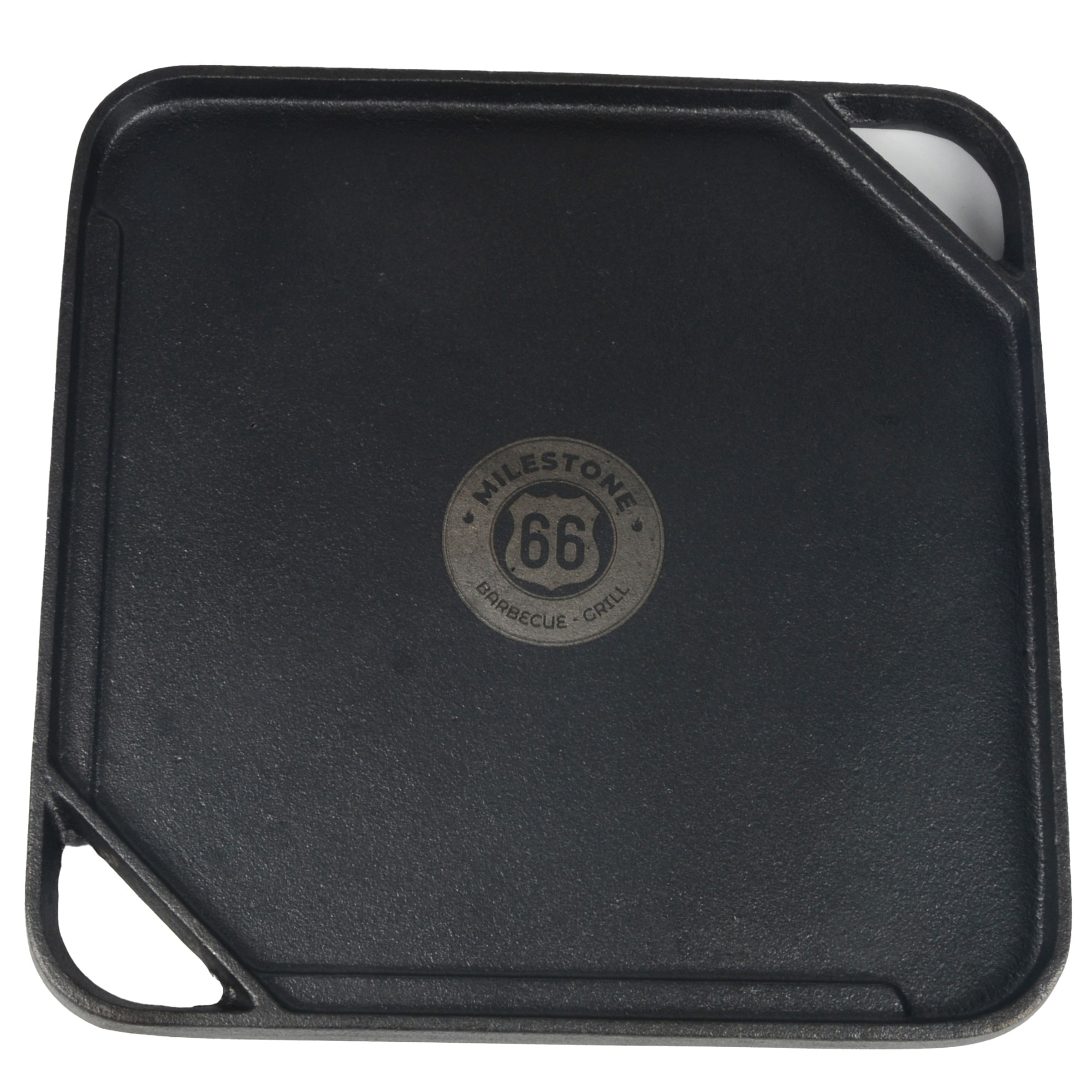 Placa din fonta cu doua fete, Milestone66, 26 x 26, Negru - eMAG.ro