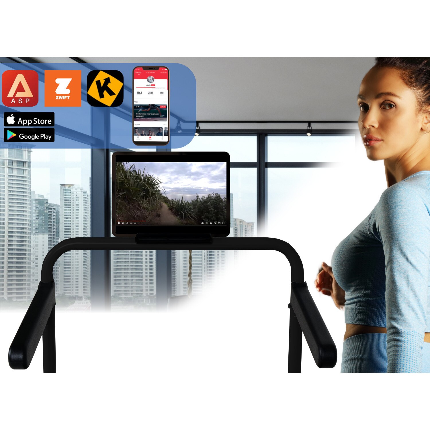 Elektromos futópad, Thunder, Impact-Black, Bluetooth, maximális ...