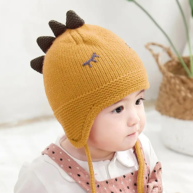 Gyerek sapka, álmos dinoszaurusz modell álla alatti fogással, álmos ...