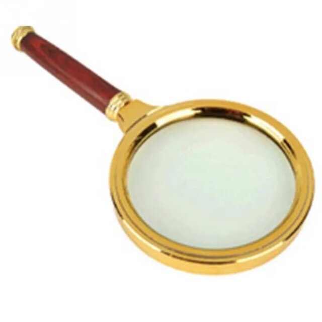 Set 2 Lupe zoom optic cu lentila din sticla 80 mm, maner, pentru citit ...