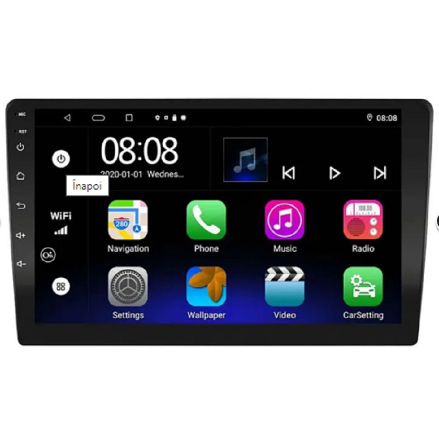 Navigatie auto wifi cu android 9 inch 4X55w pervoi ctc youtube google ...