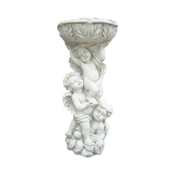 Statuie 3 Ingeri, 28.5 X 28.5 X 62 Cm, Gri - eMAG.ro