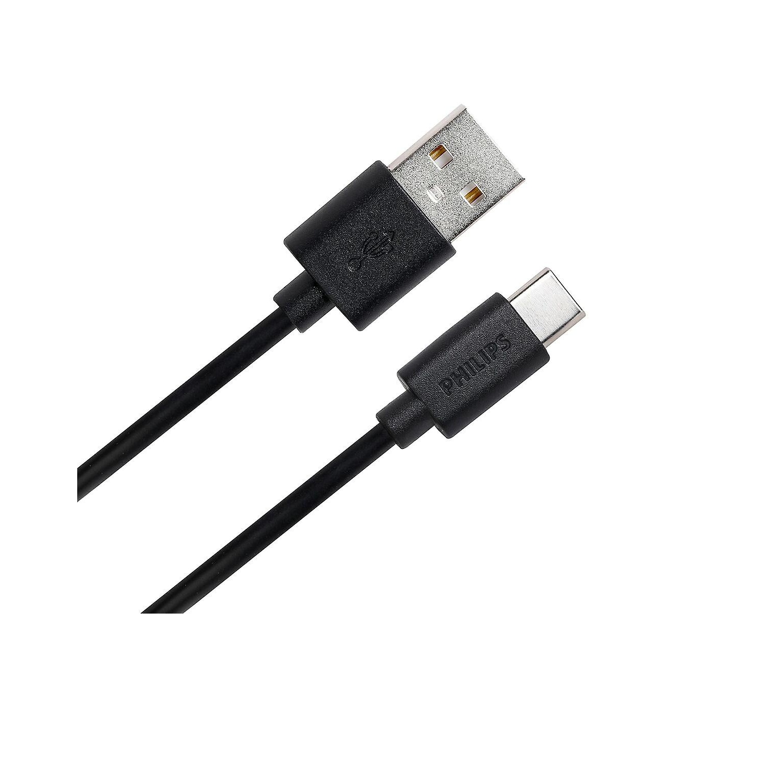 Cablu USB-A la USB-C Philips DLC3104A, 1.2 m, negru - eMAG.ro