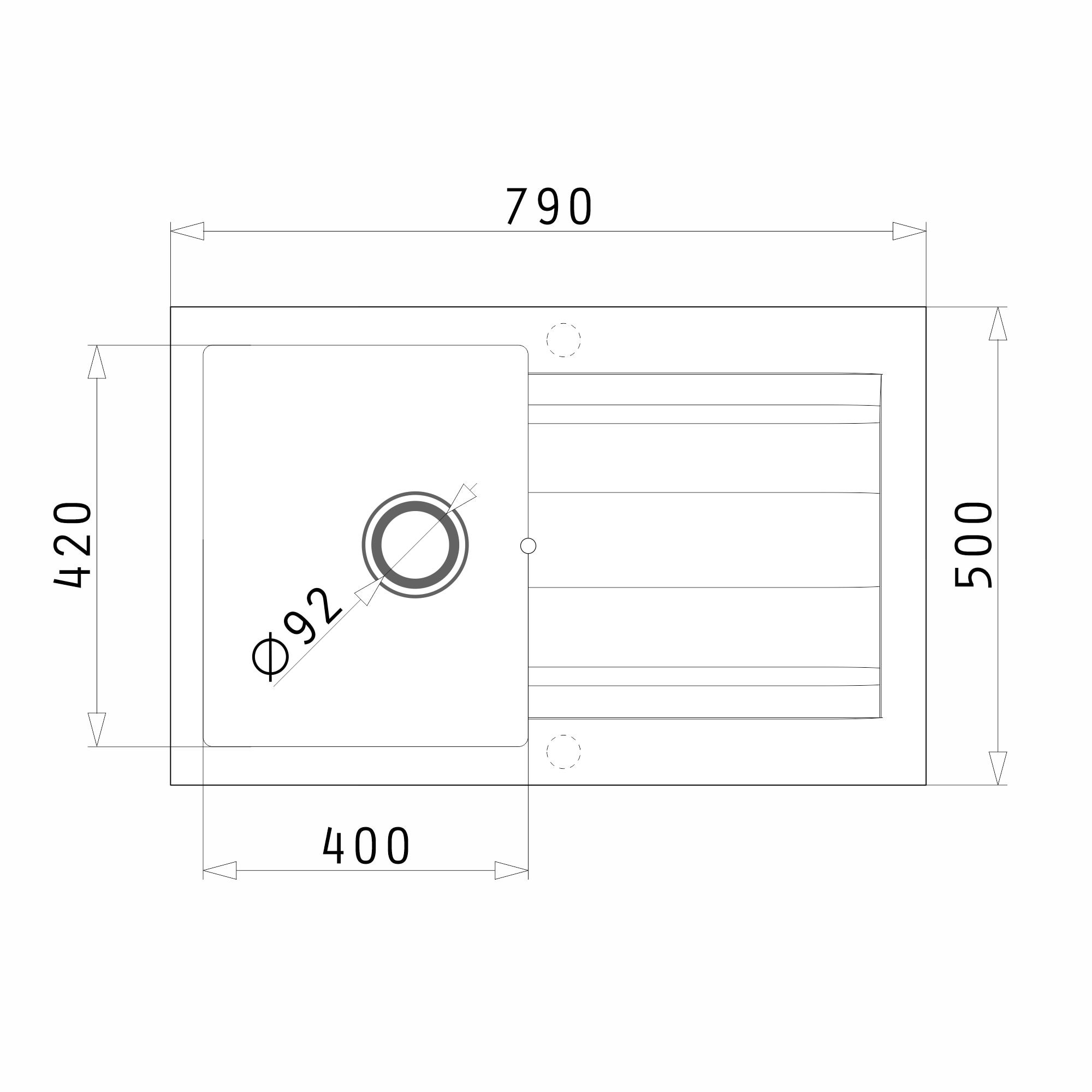 Set chiuveta granit Pyramis NAXOS Black si baterie ECO BELLO ...