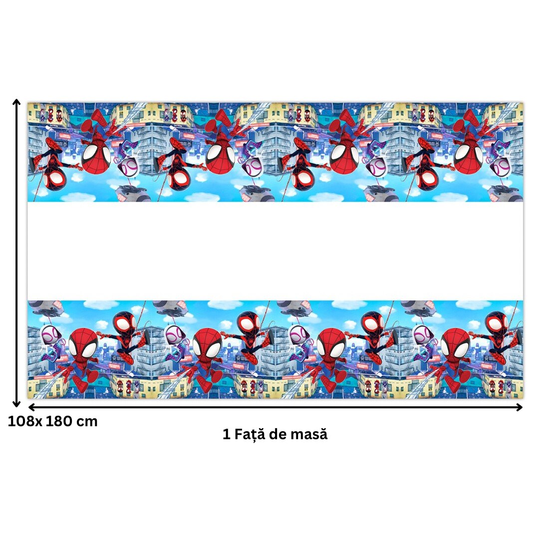 Set vesela pentru 10 copii, Miles Morales, Spider-man, Petrecere ...