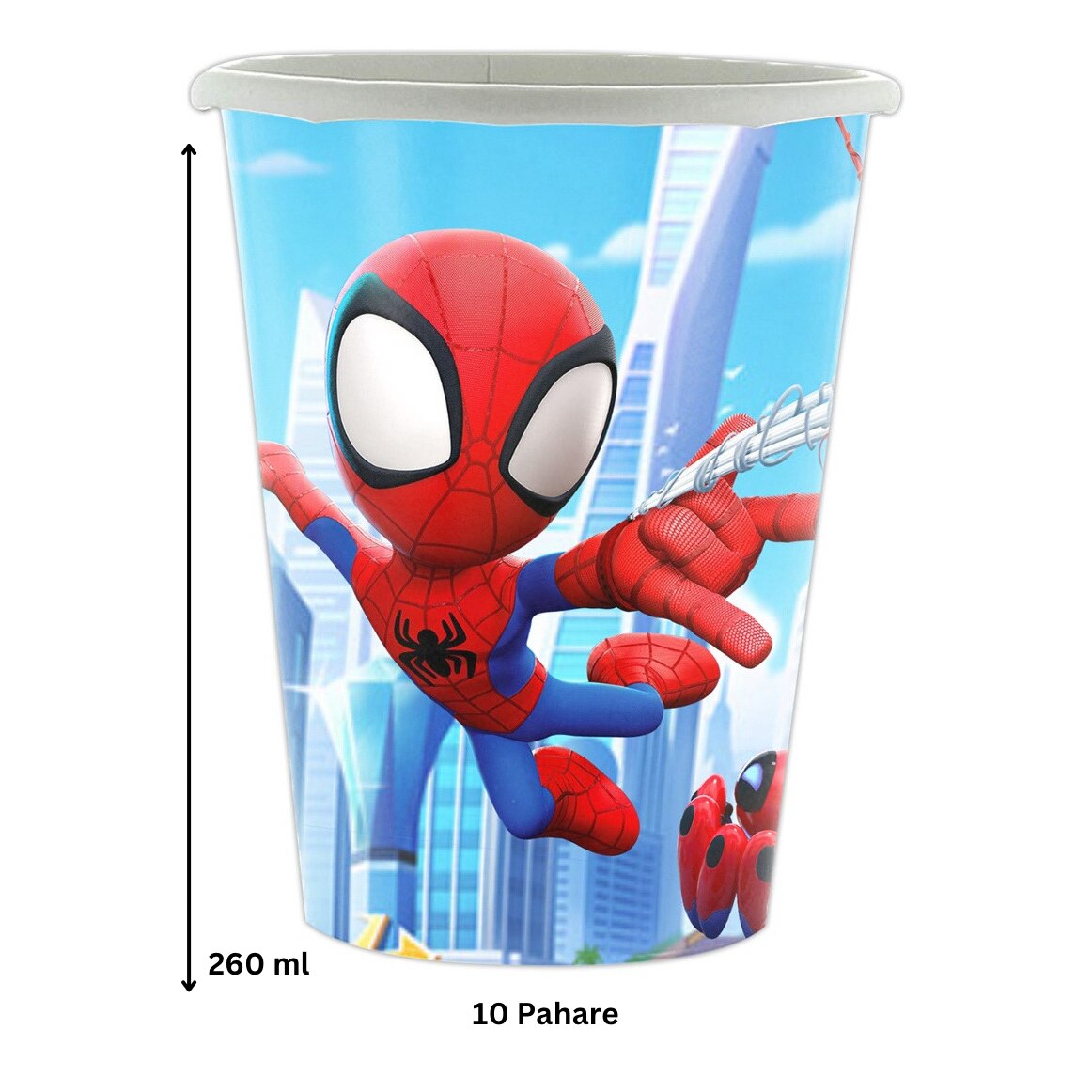 Set vesela pentru 10 copii, Miles Morales, Spider-man, Petrecere ...