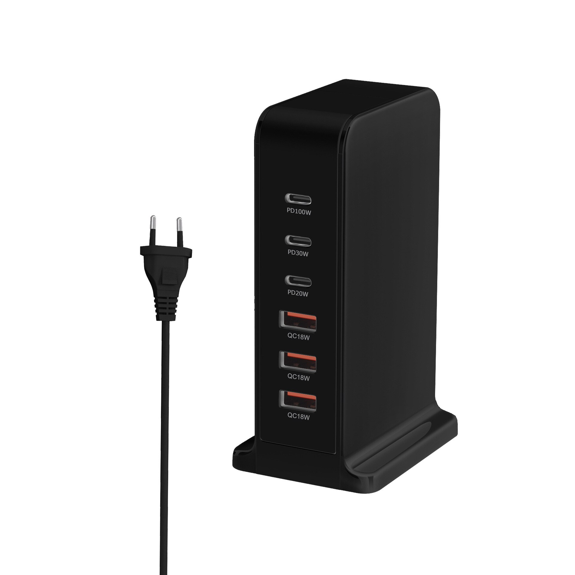 Hub USB Porturi Multiple, 3 x USB, 3 x USB C, Negru - eMAG.ro