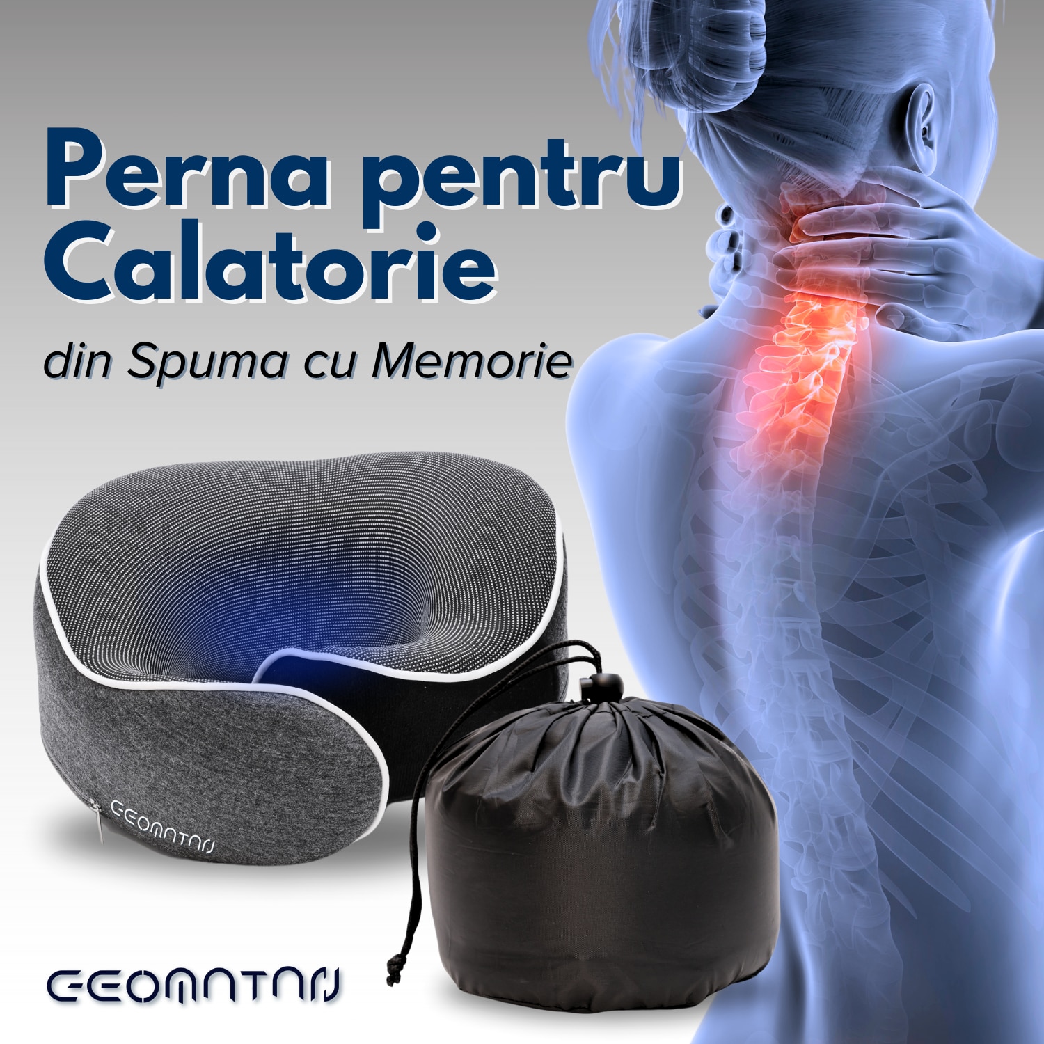 Perna de Calatorie pentru Gat, pentru Avion si Masina, din Spuma cu ...