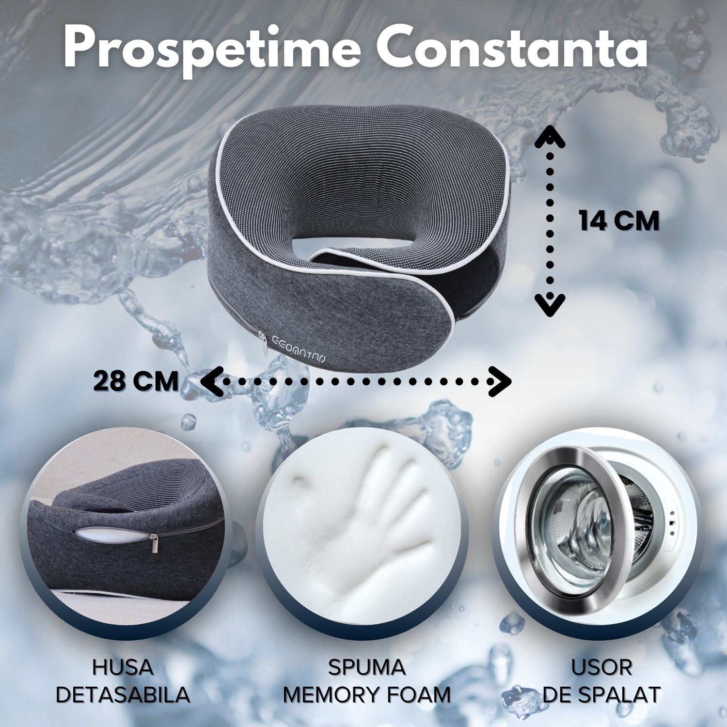 Perna de Calatorie pentru Gat, pentru Avion si Masina, din Spuma cu ...