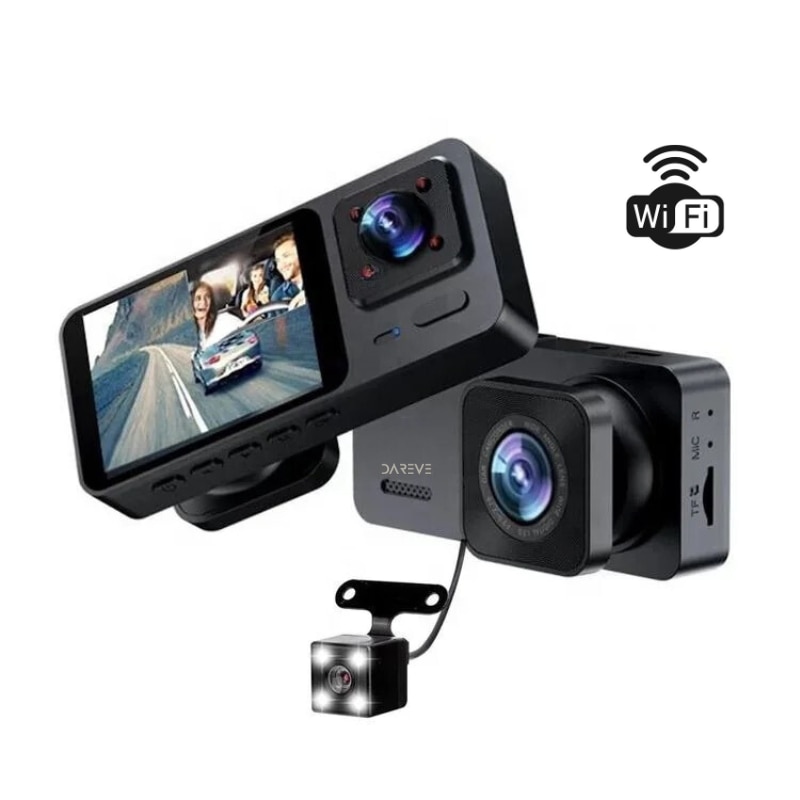 Camera Auto de Bord Dareve™️ cu Functie Tripla de Inregistrare ...