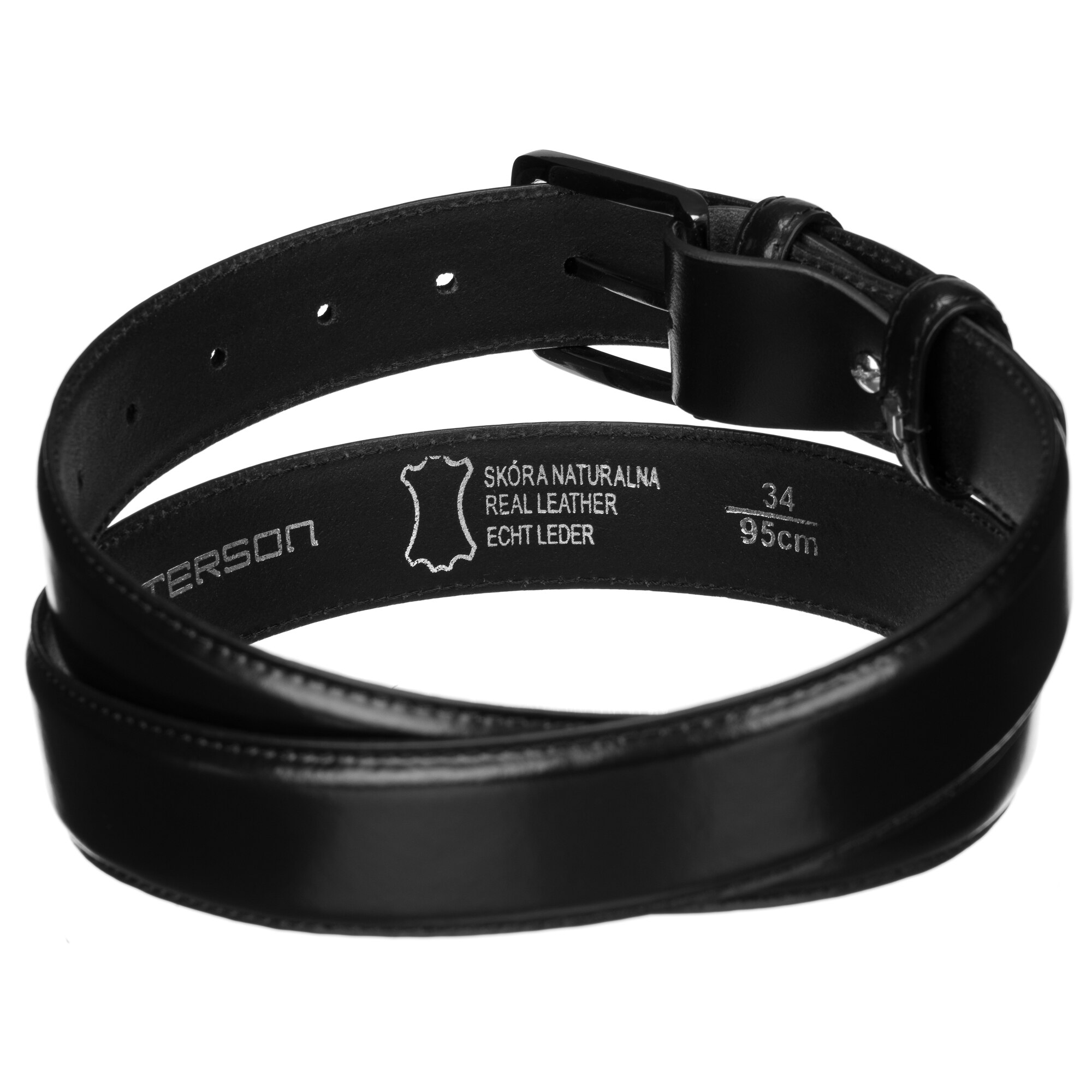 Cureaua barbati, piele naturala, catarama clasica metalica, neagra ...